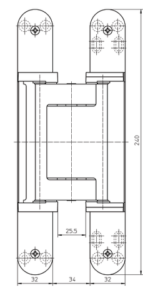 TECTUS® TE 640 3D A8 Concealed Hinge - Canada Door Supply