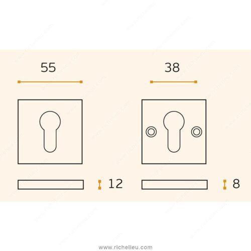 Richelieu Euro cylinder guard - Canada Door Supply