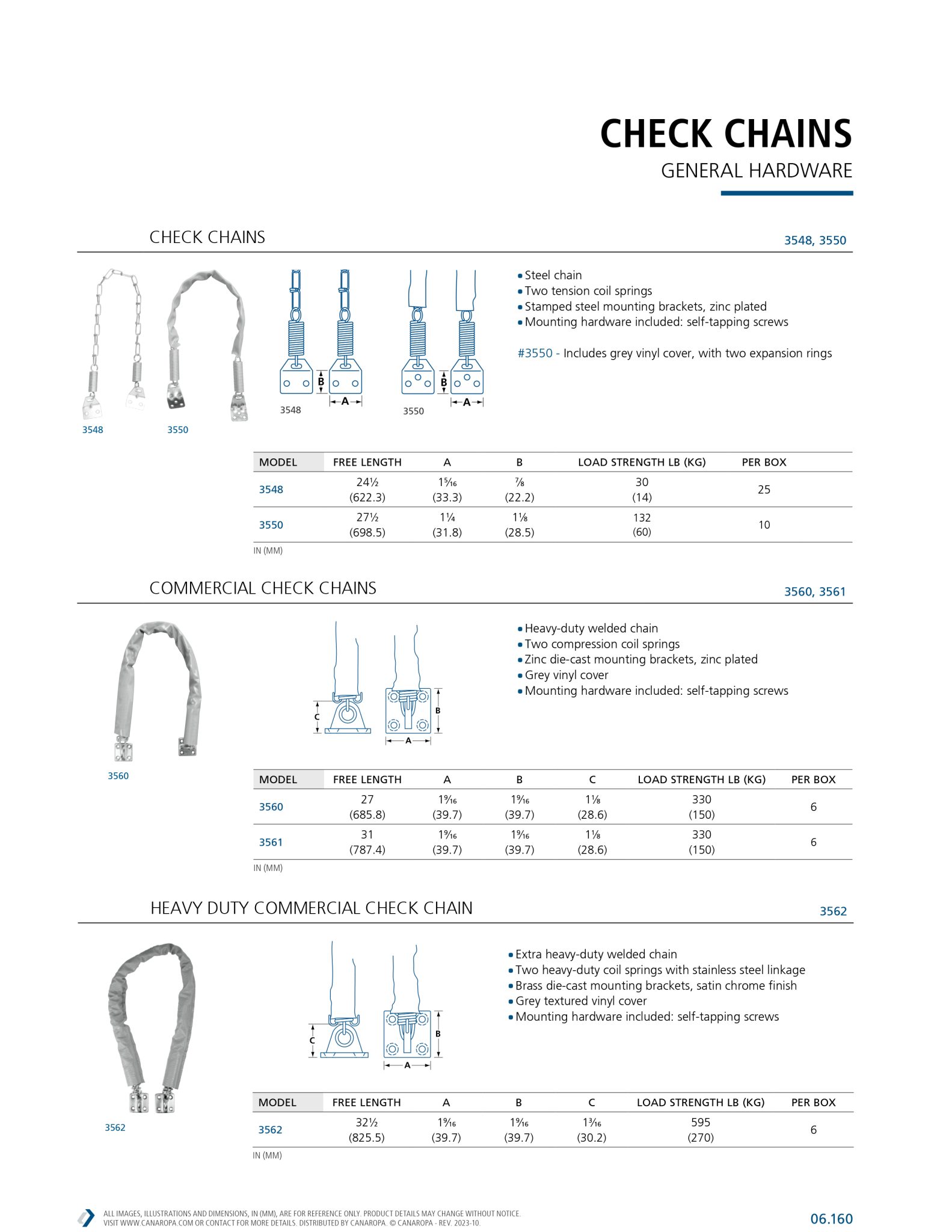 DOREX 3550 Check Chains - Canada Door Supply