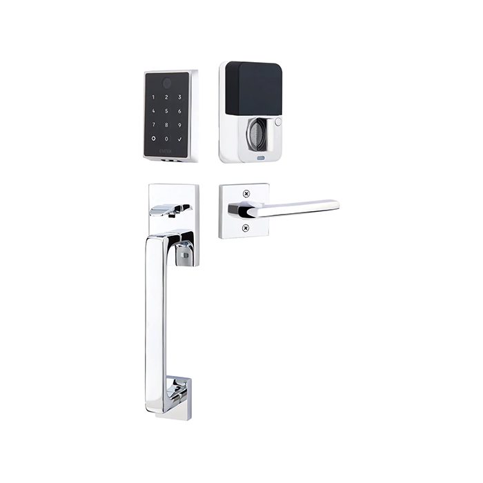 Emtek Empowered 2 Touch Entry Set | Baden Grip Key-Free - Canada Door ...